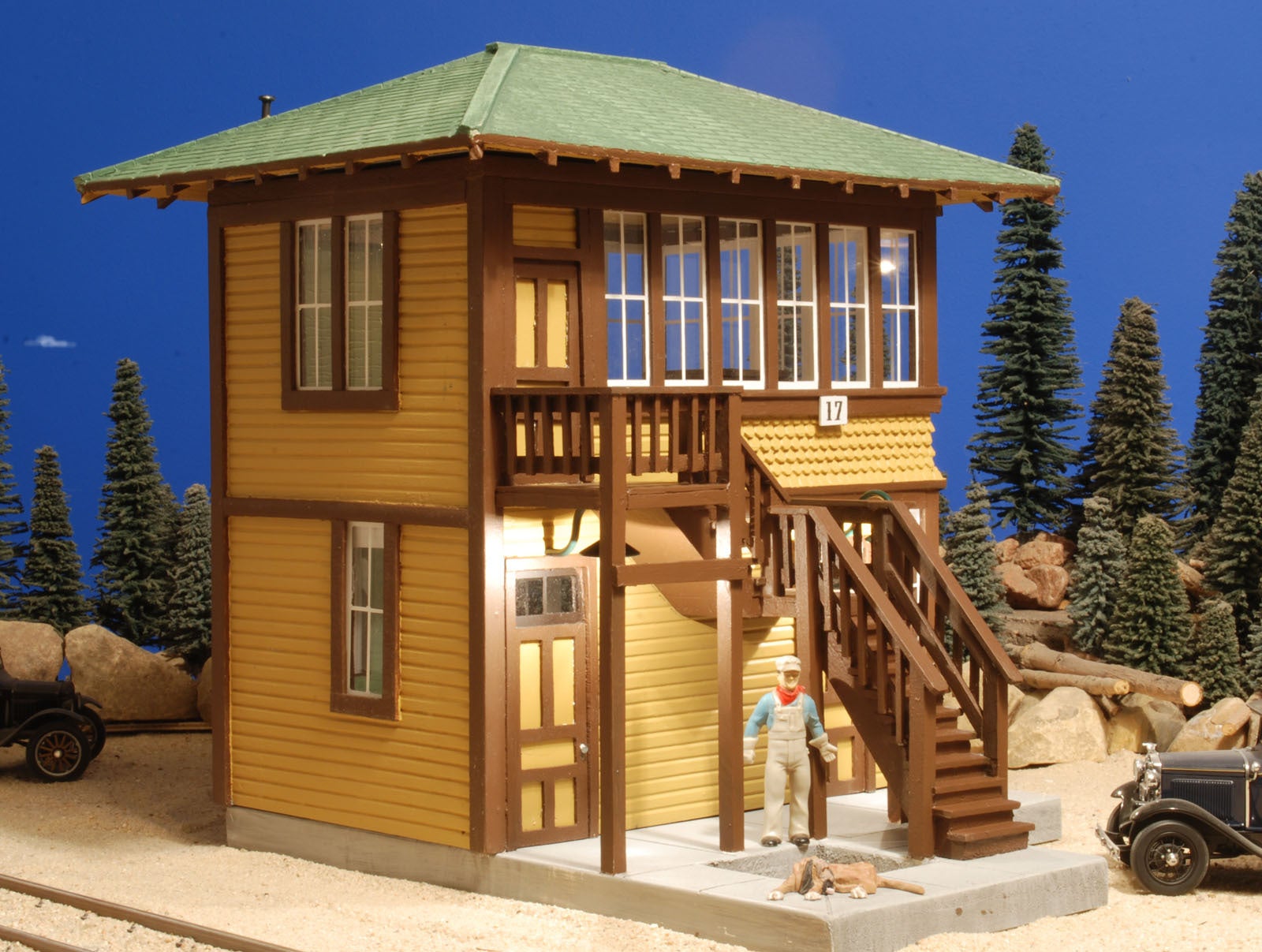 TENWHEELER HOBBIES G SCALE INTERLOCKER SWITCH TOWER GARDEN SCALE ...