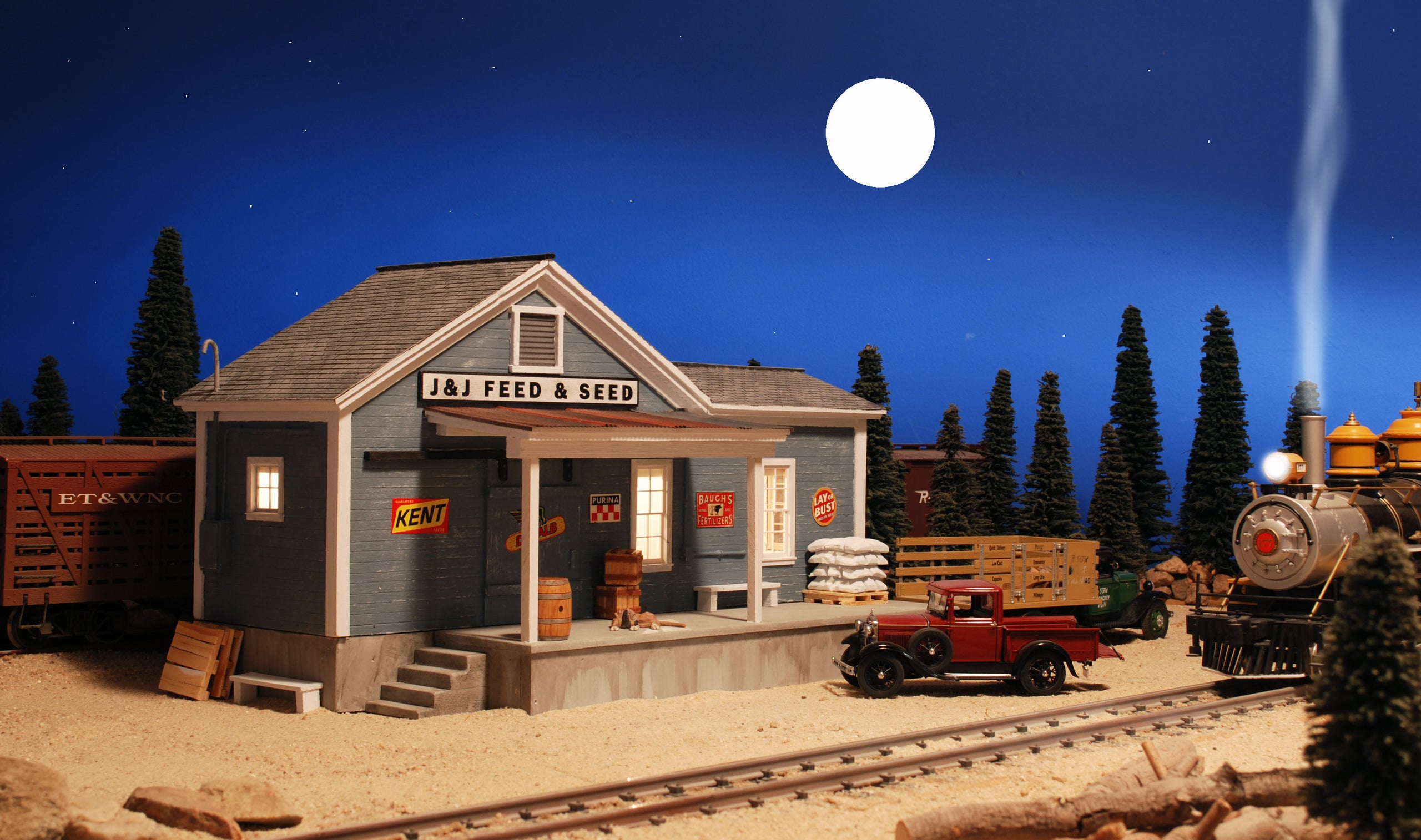 TENWHEELER HOBBIES G SCALE GARDEN SCALE RAILROAD STRUCTURE FEED STORE ...