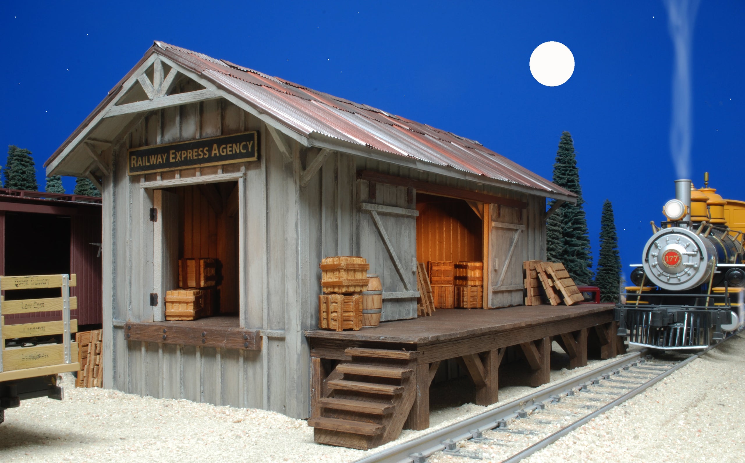 TENWHEELER HOBBIES G SCALE FREIGHT DEPOT GARDEN SCALE STRUCTURE for use ...